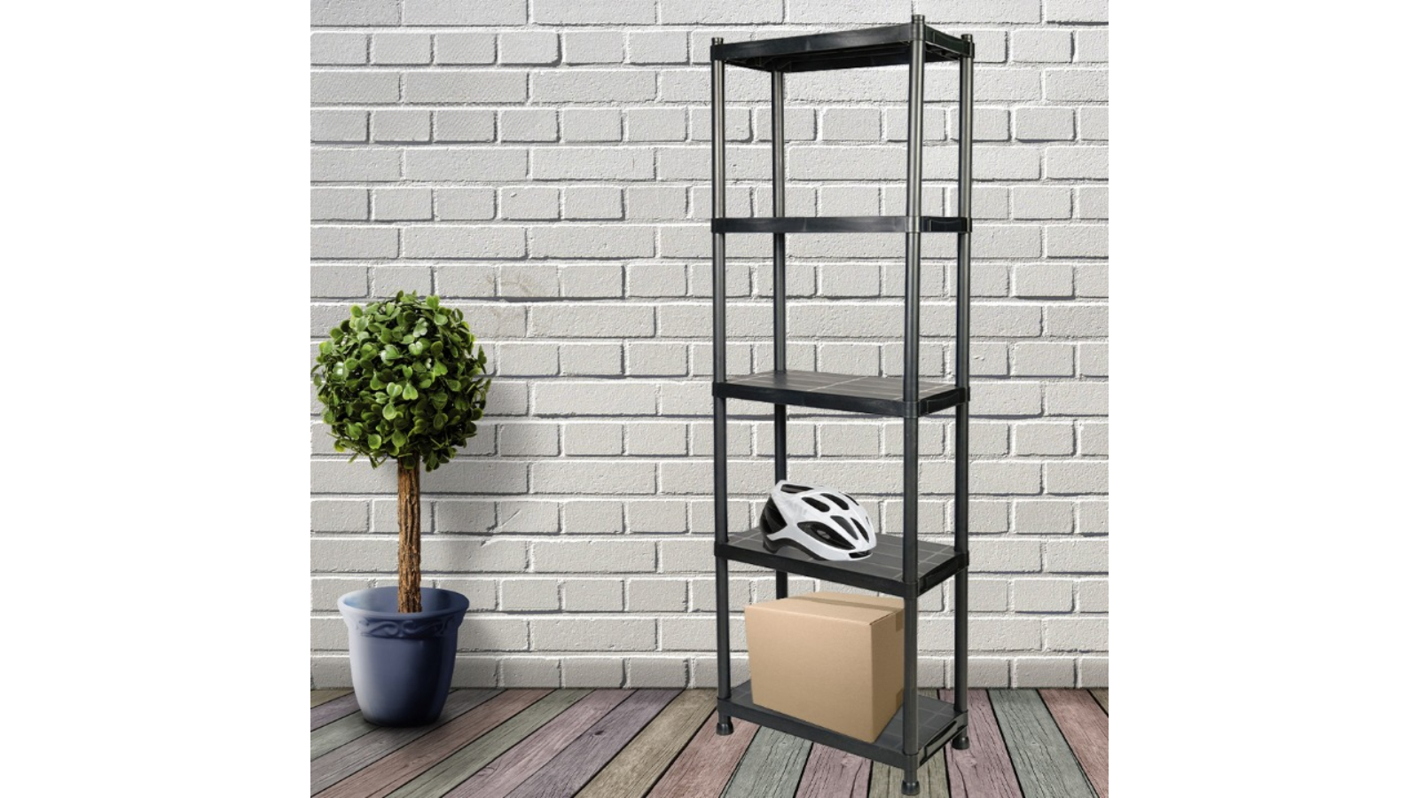 Viviendo 5-Tier Plastic Storage Shelving Rack | Harvey Norman