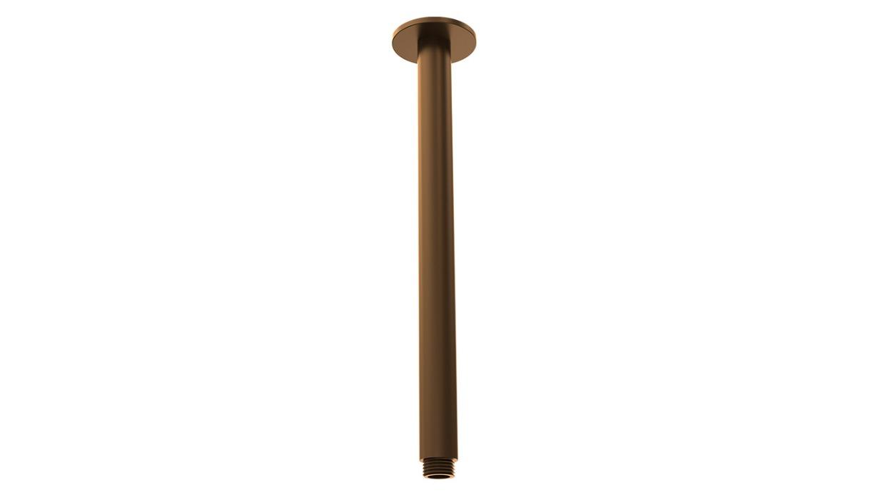 Parisi Play 300mm Ceiling Shower Arm - Matte Bronze | Harvey Norman