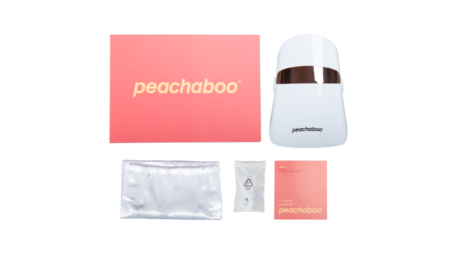 Zobelle Peachaboo Glow LED Light Therapy Mask - At-Home LED Light ...