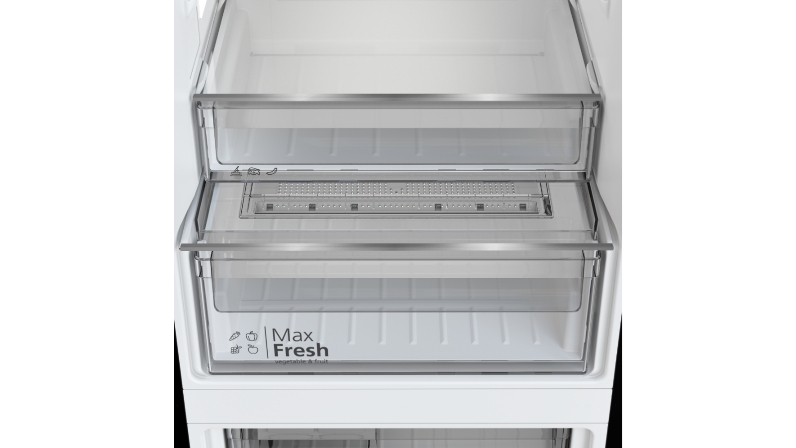 Hitachi 323L Bottom Mount Fridge - Pearl Steel | Harvey Norman