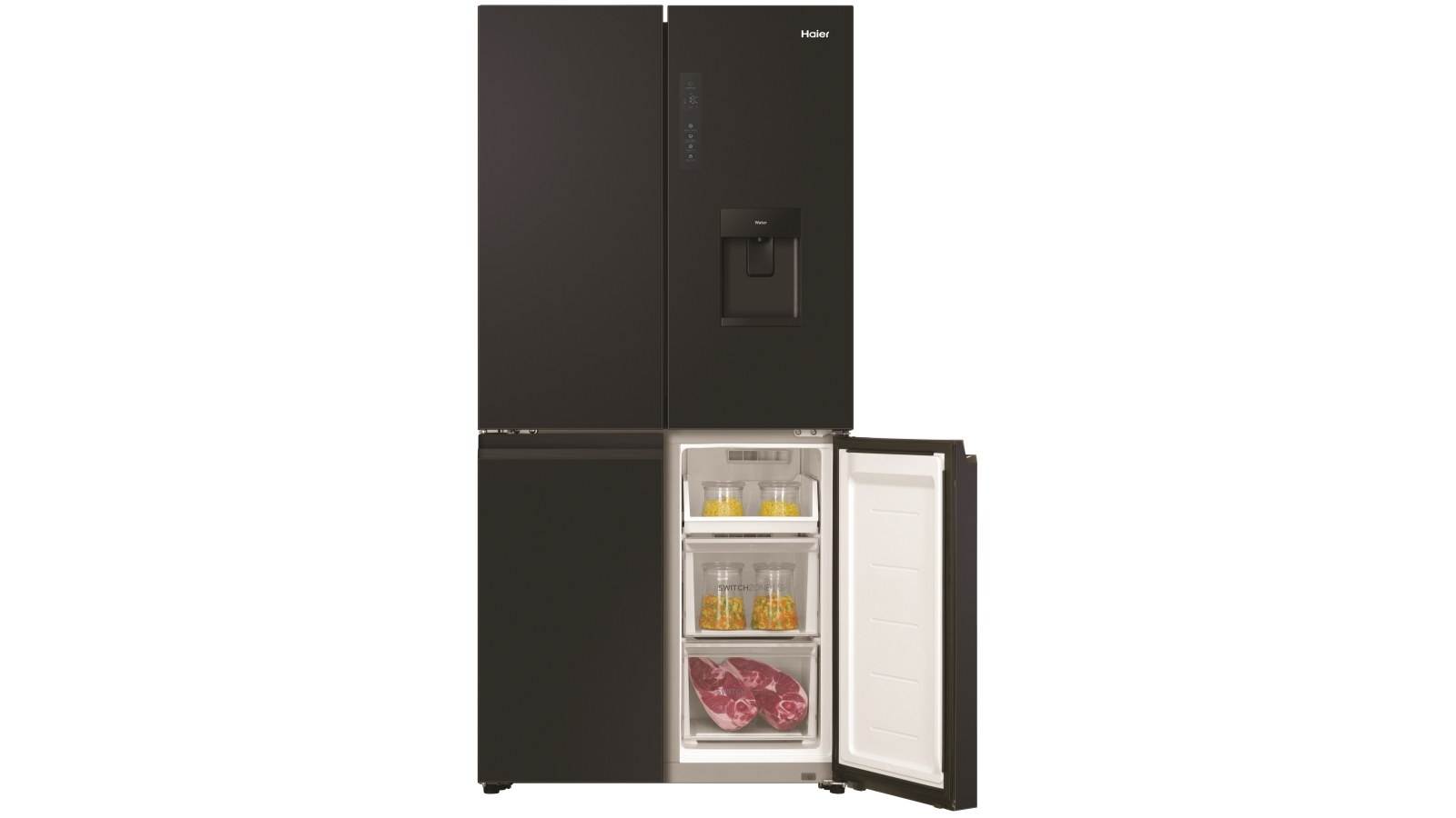 Haier 507L Quad Door Fridge with Ice & Plumbed-in Water Dispenser ...