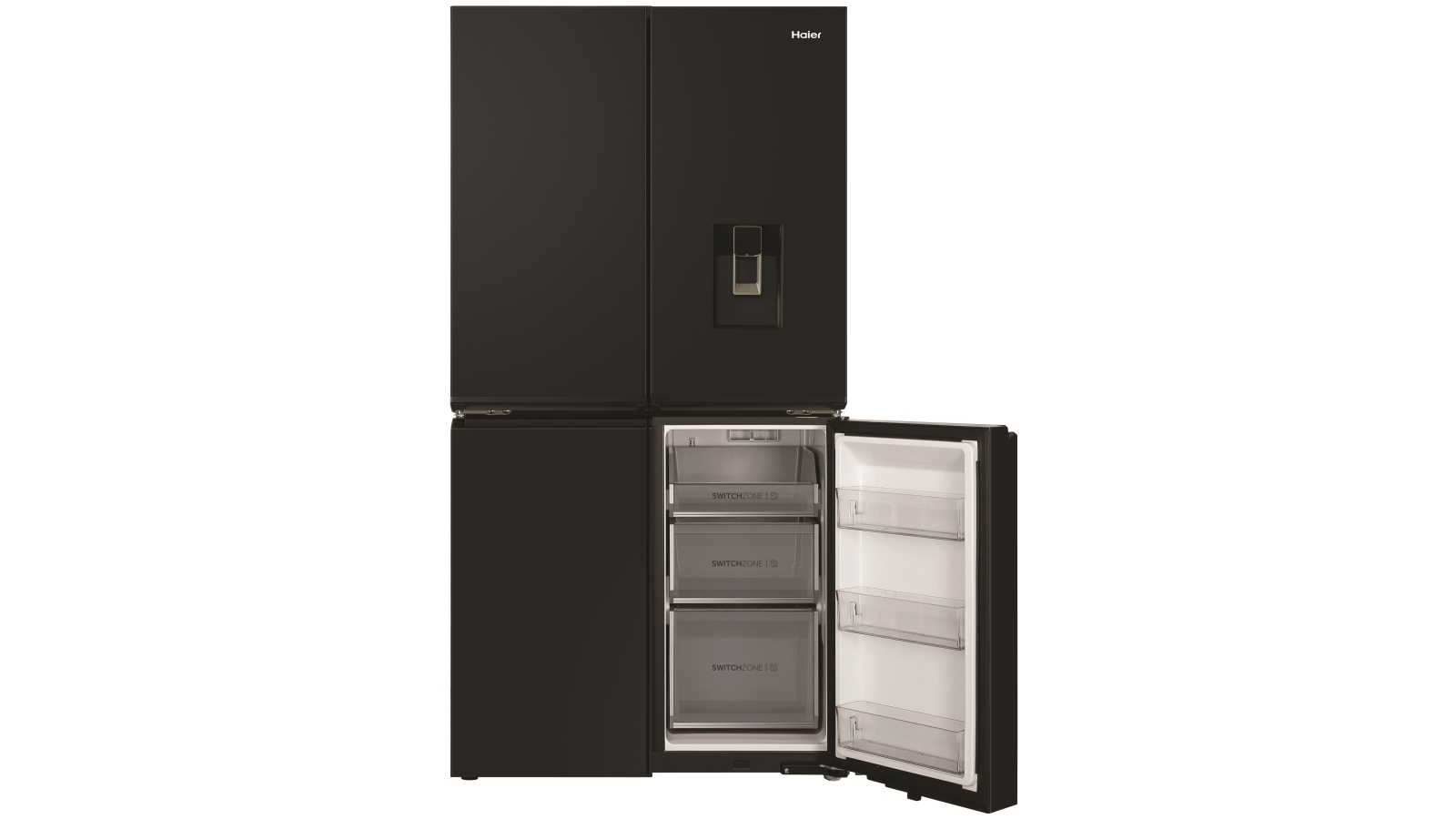 Haier 623L Quad Door Fridge with Ice & Water Dispenser - Black | Harvey ...