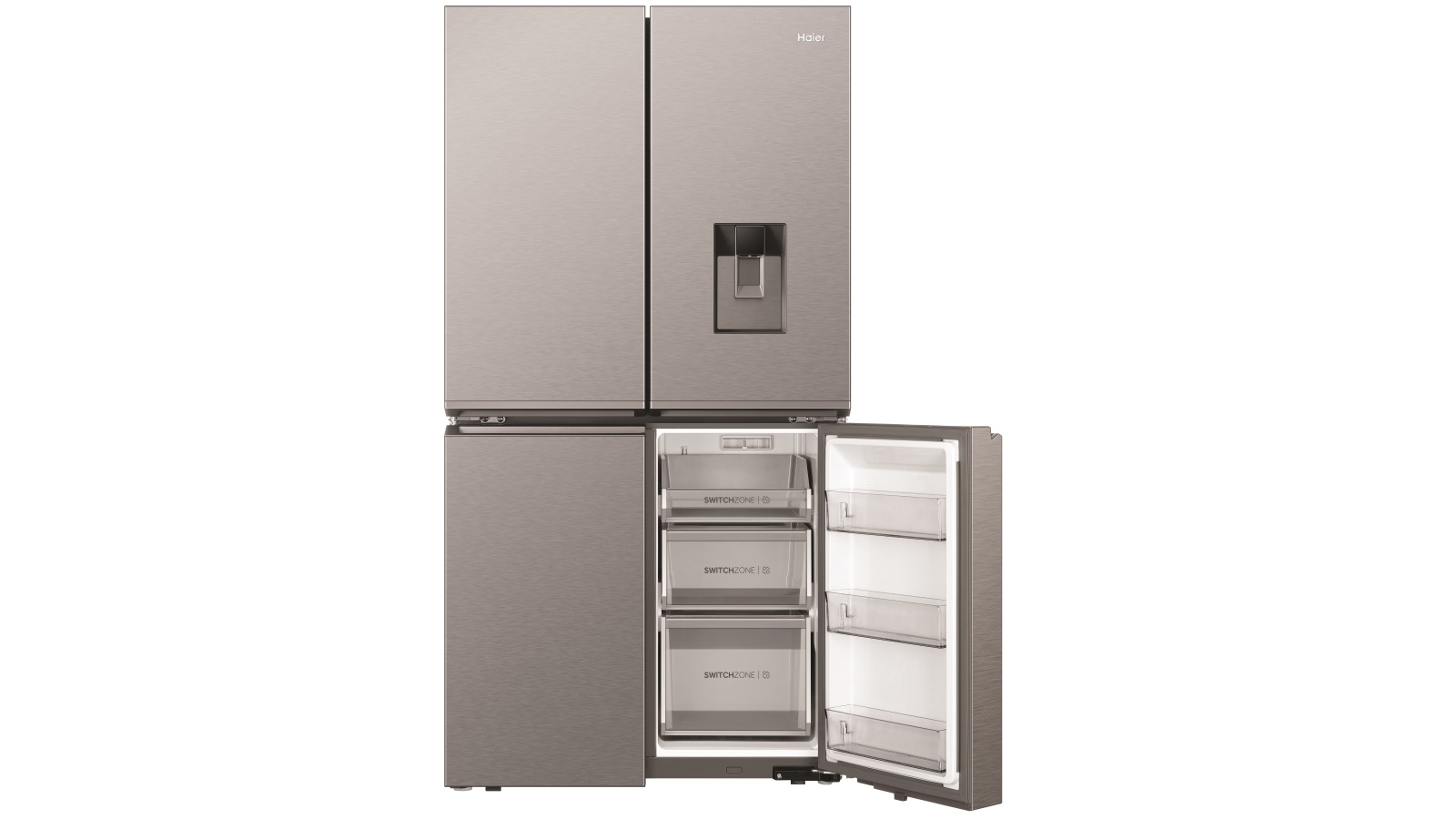 Haier 623L Quad Door Fridge with Ice & Water Dispenser - Satina ...