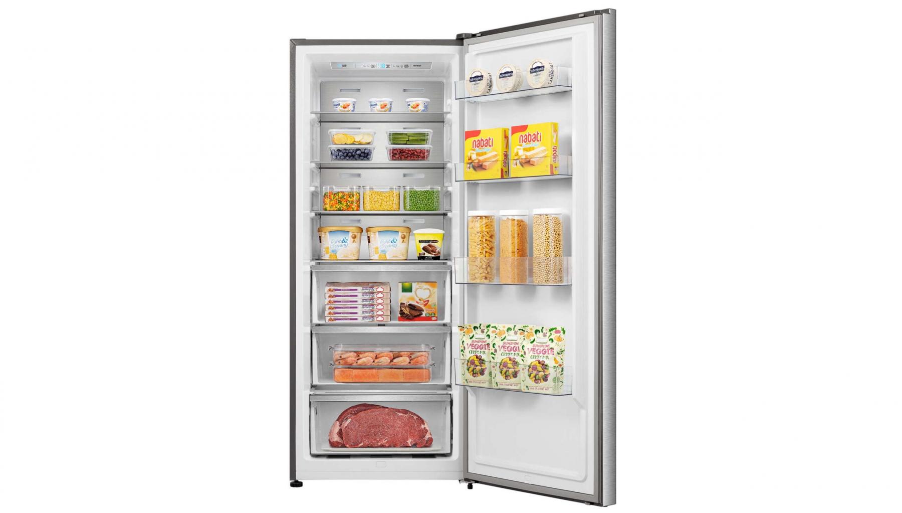 Hisense 384L Single Door Hybrid Vertical Freezer - Stainless Steel ...