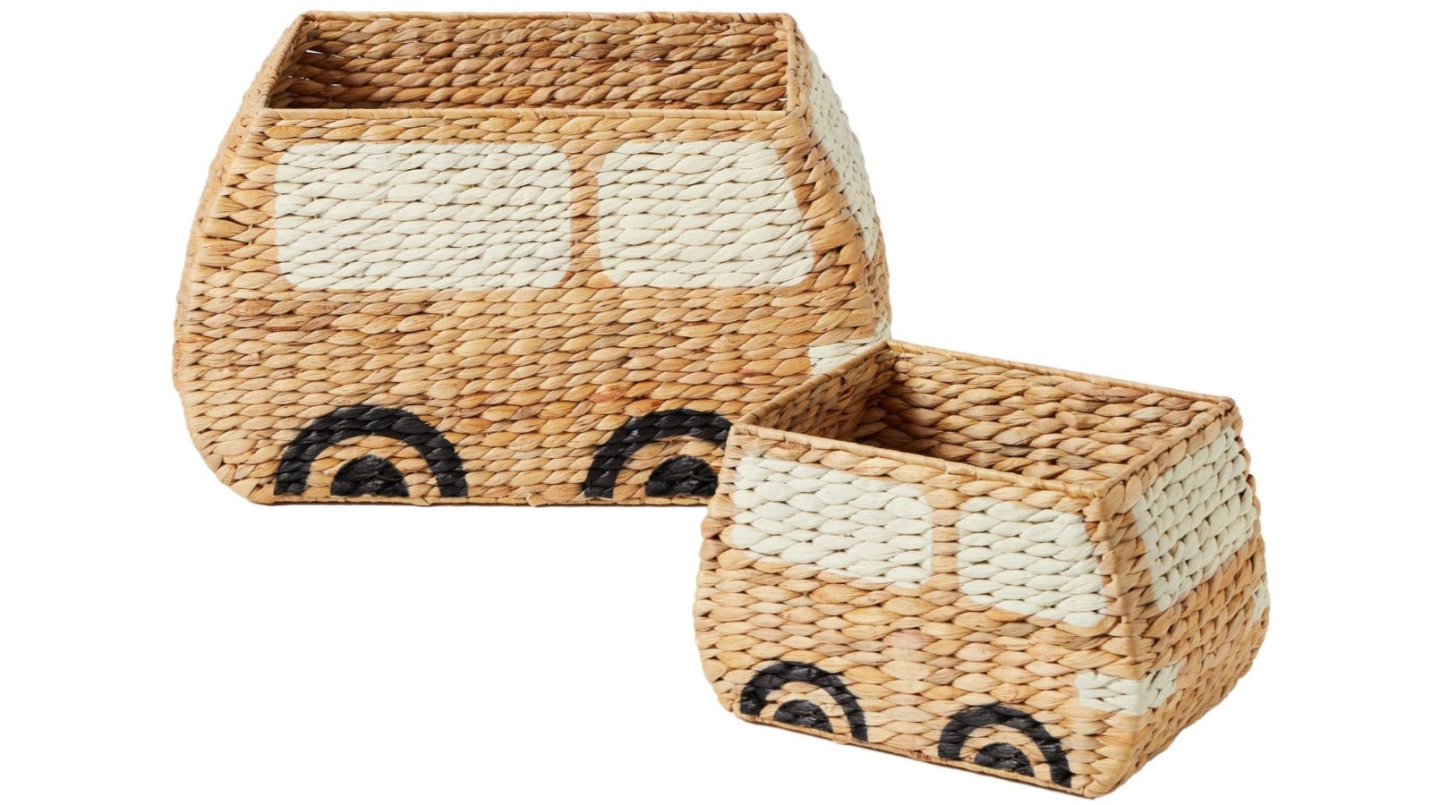 Jiggle and Giggle 2 Piece Bus Basket - Natural | Harvey Norman