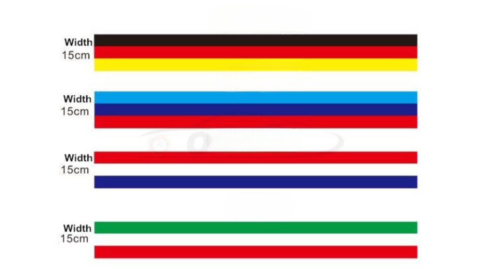 BL Flag Striped Car Hood Vinyl Sticker - France | Harvey Norman