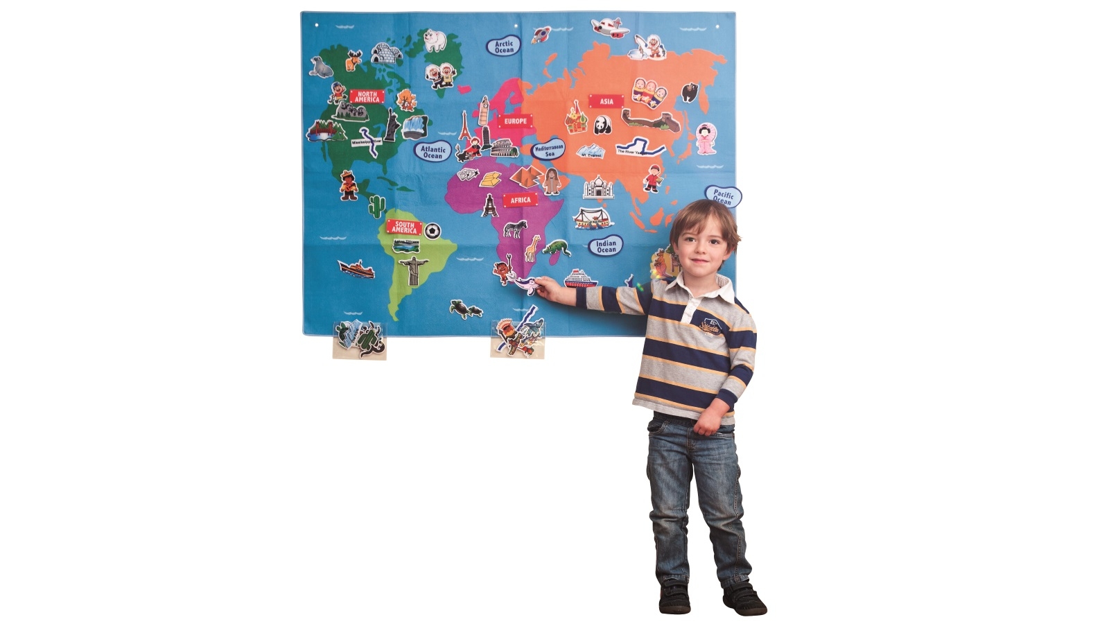 Felt Creations - Giant World Felt Map | Harvey Norman