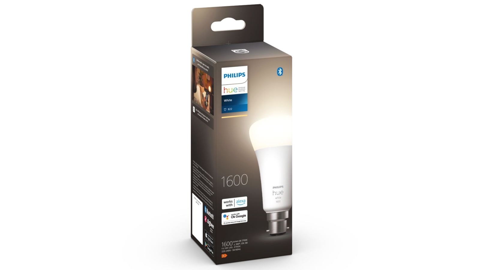 Philips Hue White 15.5W A67 B22 Smart Light Bulb | Harvey Norman