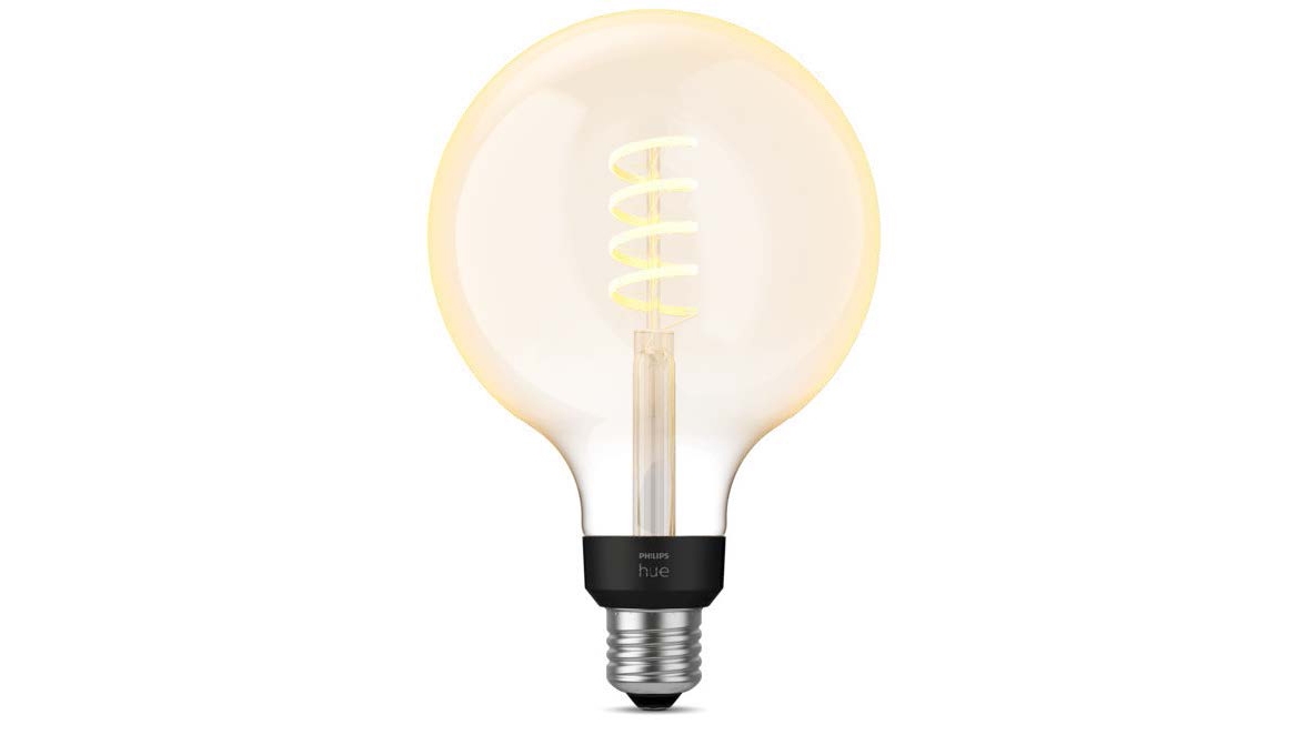 Philips Hue White Ambiance G125 E27 Filament Globe Smart Bulb with ...