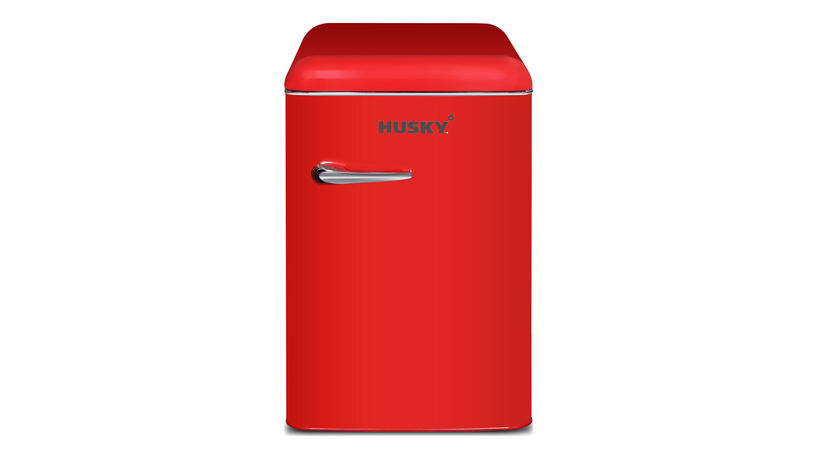 Husky 118L Retro Style Bar Fridge - Red | Harvey Norman