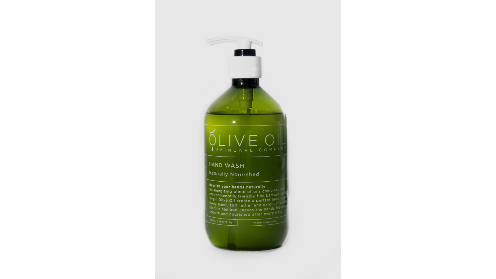 Olive Oil Skin Care Company Naturally Nourished 500ml Hand Wash ...