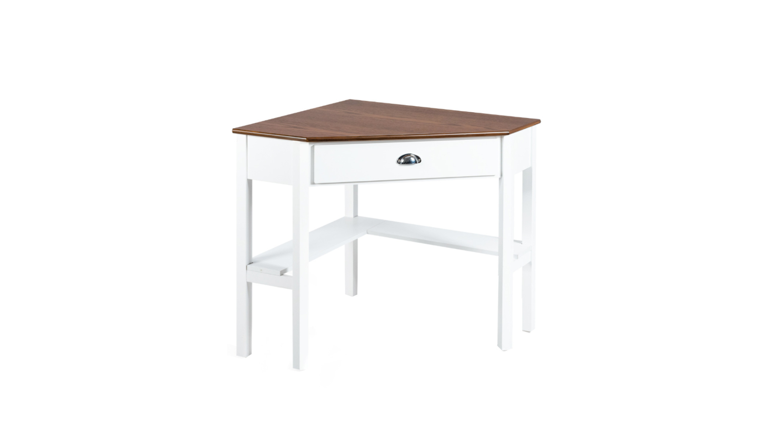 Costway Corner Computer Desk Laptop Writing Table - White | Harvey Norman