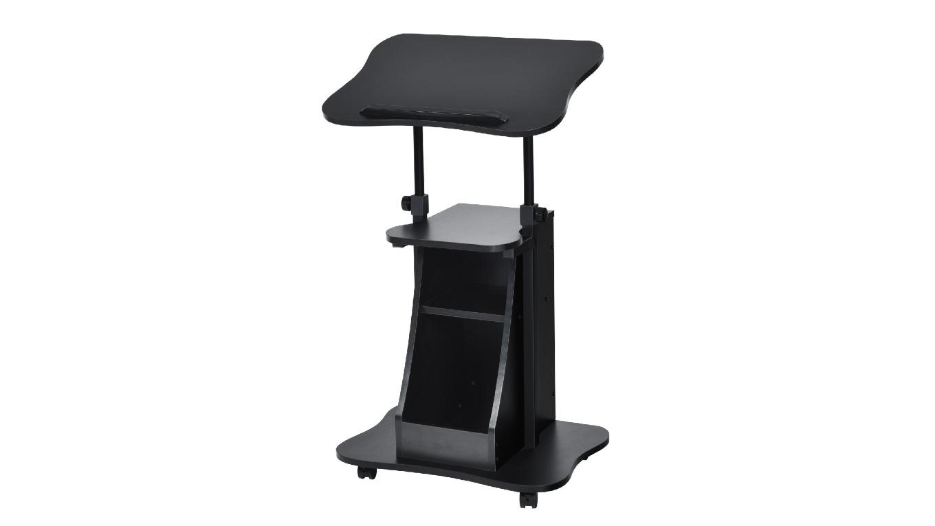 Costway Lift-up Top Mobile Office Table with Wheels | Harvey Norman