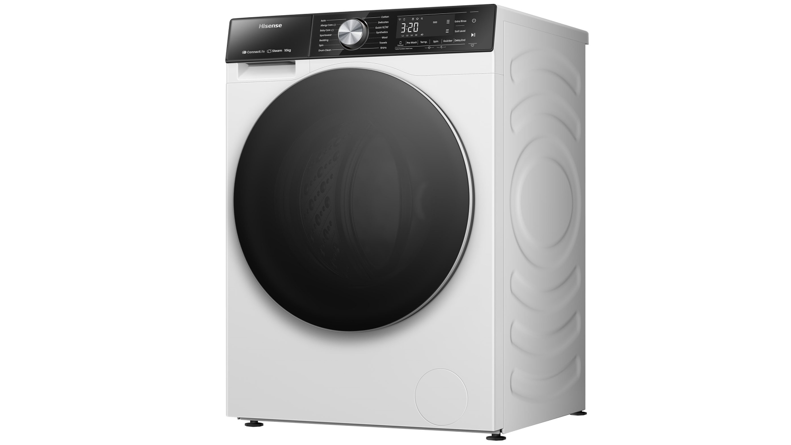 Hisense 10kg Front Load Washing Machine - White | Harvey Norman