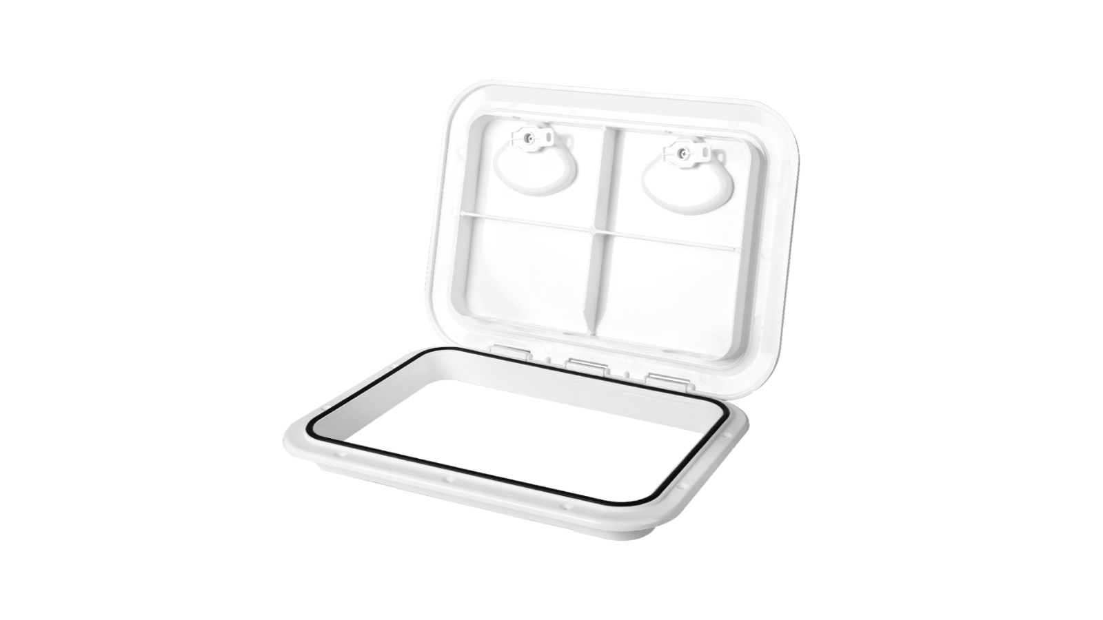 Manan Access Hatch White Lid Locked - 440 x 31.5cm | Harvey Norman