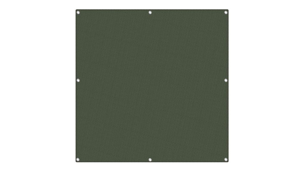 Mountview Heavy Duty Green Dustproof Canvas Tarpaulin - 3 x 3m | Harvey ...
