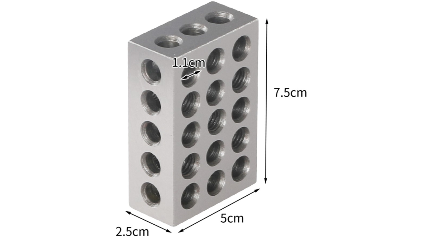 Traderight 123 Block Set 23 Holes Machinist - 4 Piece | Harvey Norman