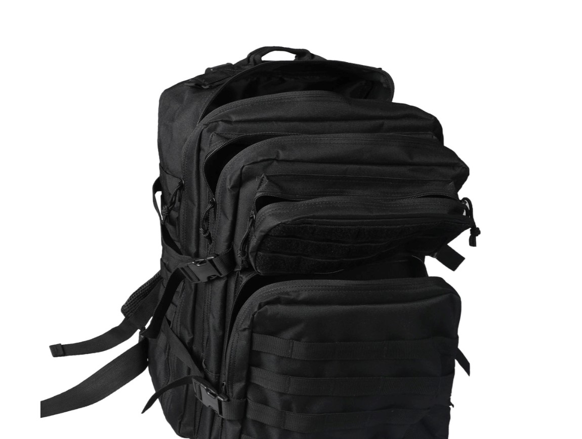 Slimbridge 45Litres Waterproof Military Backpack - Black | Harvey Norman