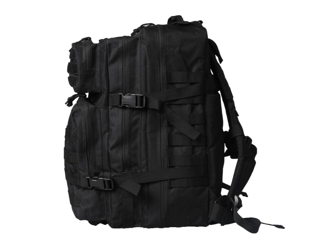 Slimbridge 45Litres Waterproof Military Backpack - Black | Harvey Norman