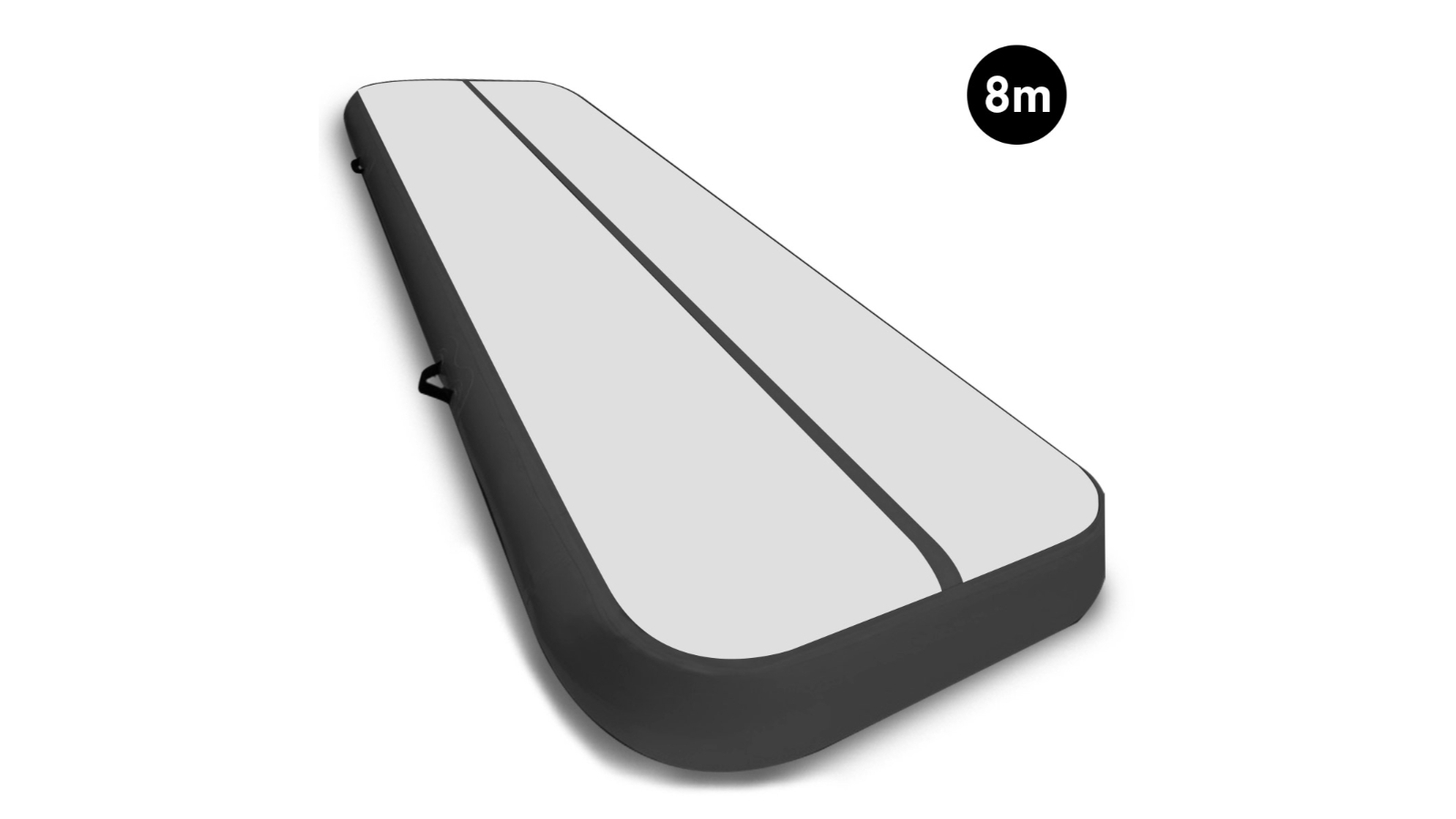 Powertrain 8m Air Track Tumbling Mat - Grey/Black | Harvey Norman