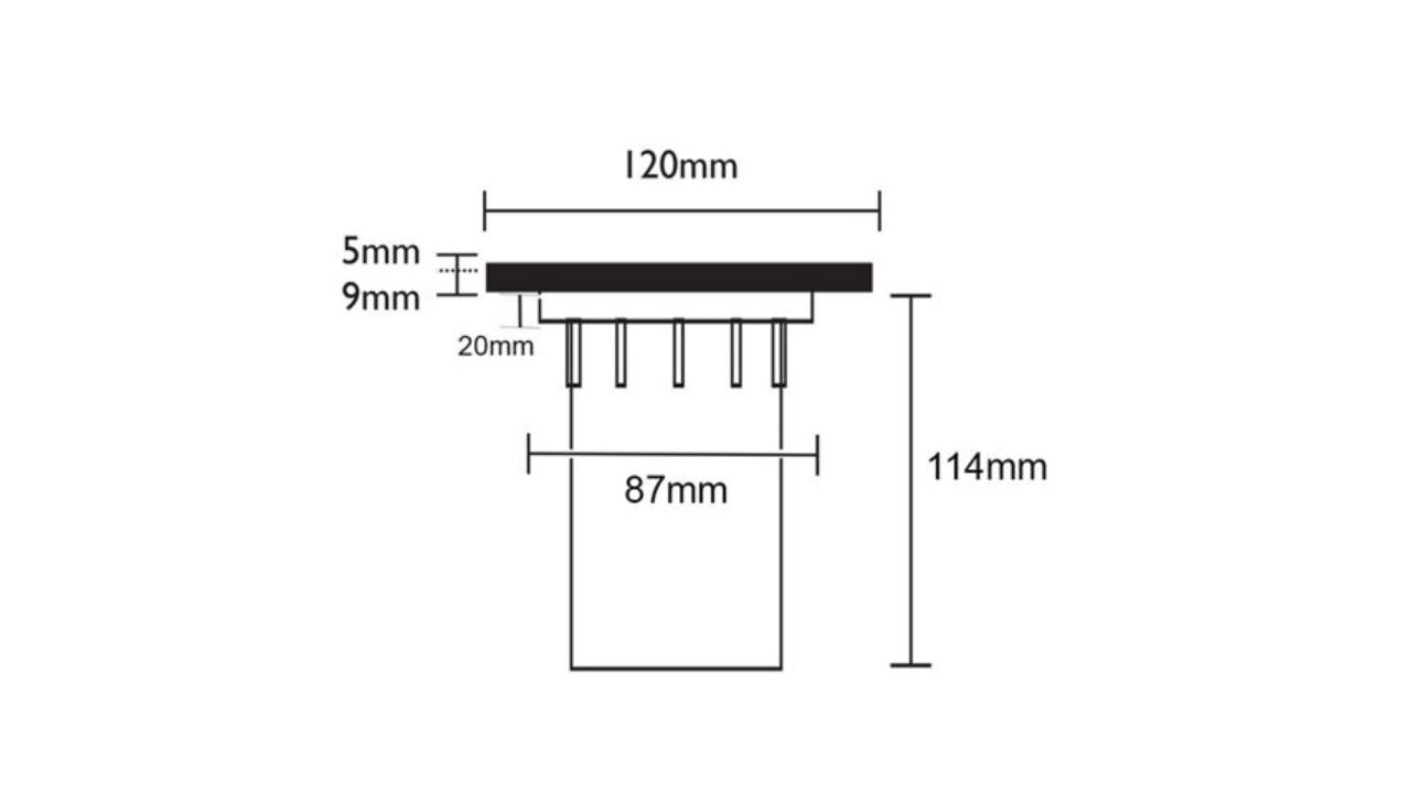 Inground Up Light MR16 Square 316 Stainless Steel Face Plate 12cm Open ...