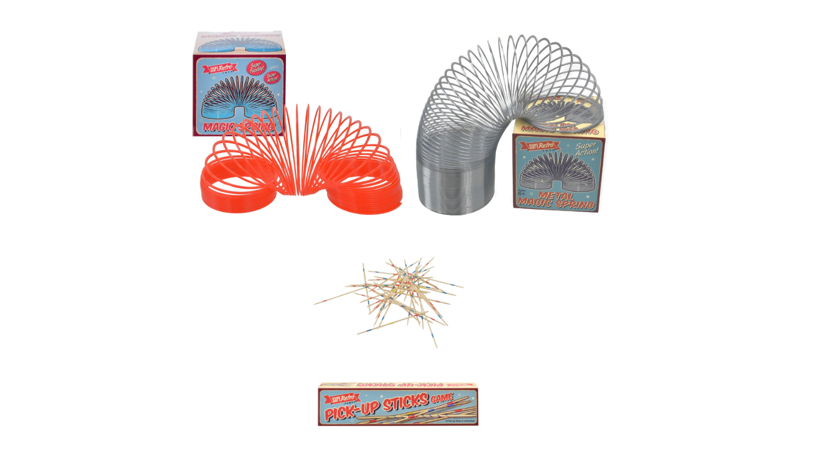 iHart Toys Bundle Retro Plastic Magic Spring Metal Magic Spring and ...