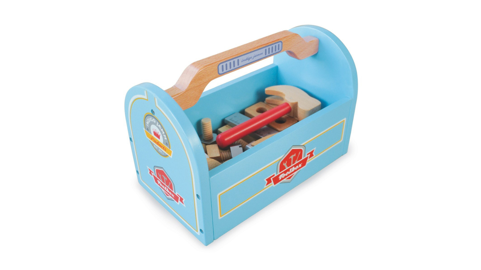 Indigo Jamm Kids Wooden Little Carpenters Toolbox Toy Set - 3 year+ ...