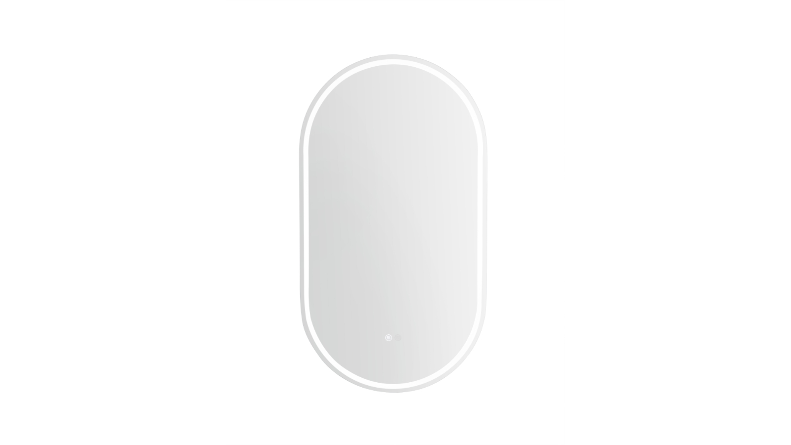 Ilume Pill 500mm Demister Tri-Colour LED Mirror | Harvey Norman