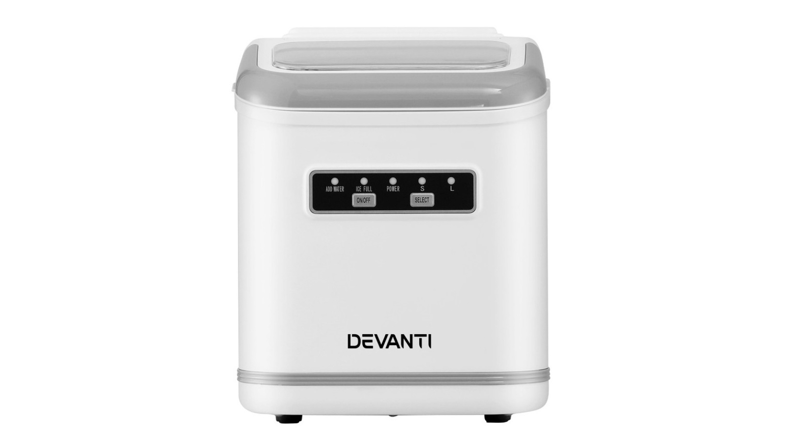 Devanti 1.3 Litre Portable Ice Maker Machine with Self Cleaning - White ...