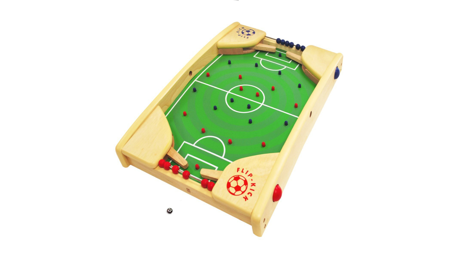 Im Toy 58 x 38cm Kids Wooden Pinball Flip Kick Game - 36 month+ ...