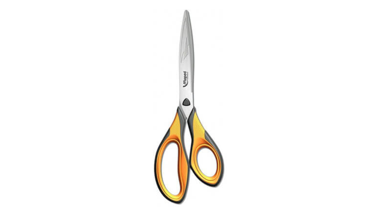 Maped Black/Yellow Ultimate Asymmetrical Scissor - 18cm | Harvey Norman