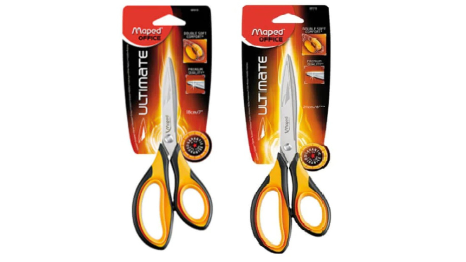 Maped Black/Yellow Ultimate Asymmetrical Scissor | Harvey Norman