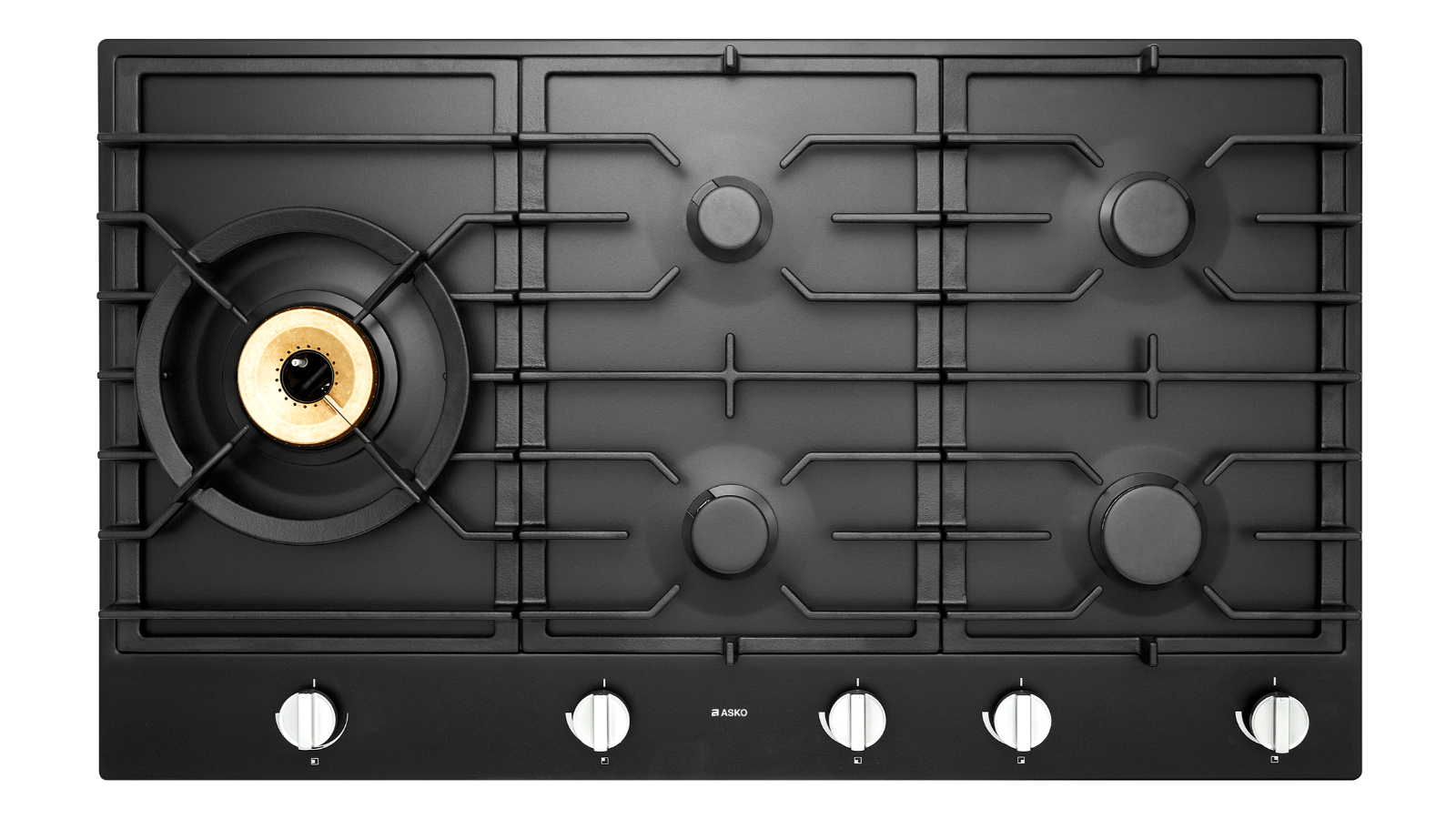 ASKO 90cm Gas Cooktop - Graphite Black | Harvey Norman