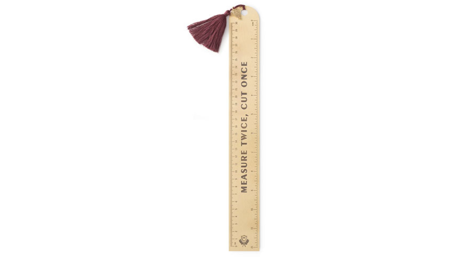 DesignWorks Ink Gold Ruler - Measure Twice | Harvey Norman