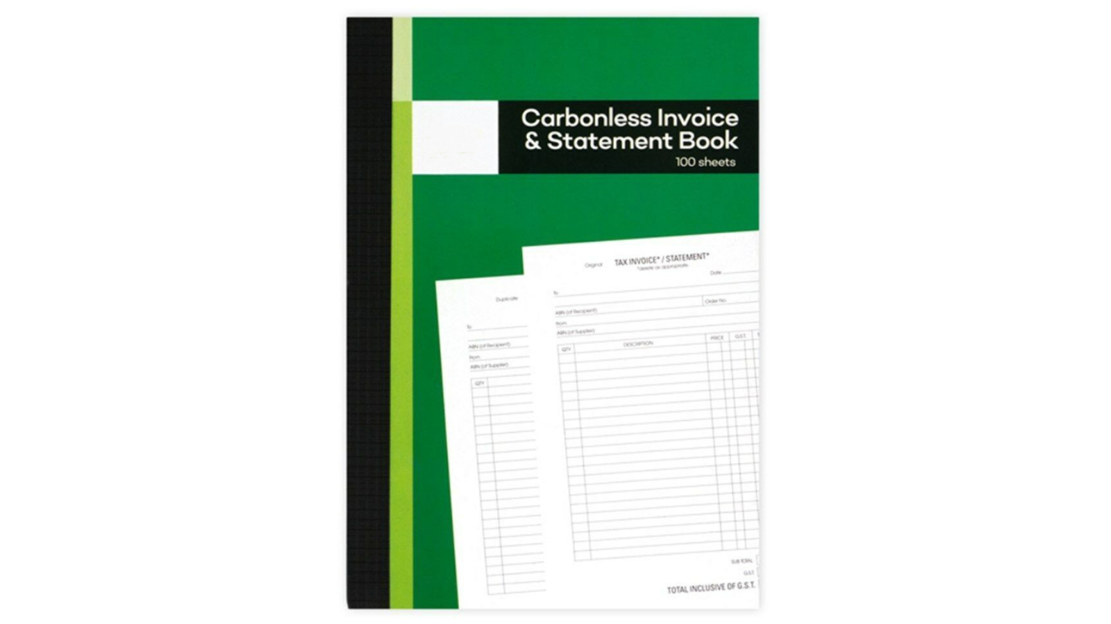 YES4HOMES Set of 12 100 Page Carbonless Invoice Book and Statement ...