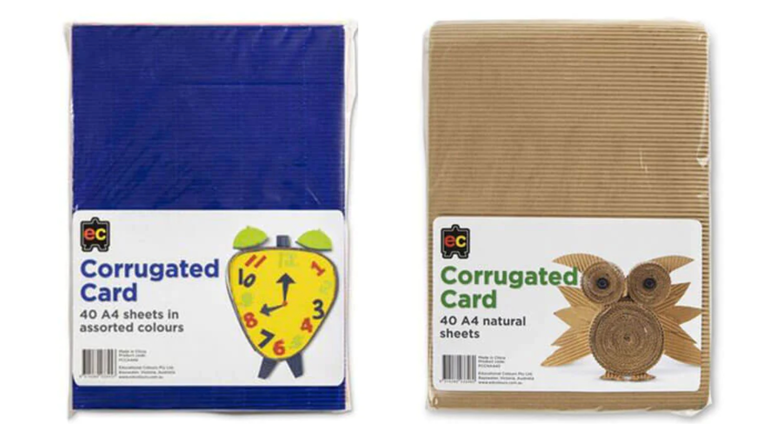 EC Pack of 40 A4 Corrugated Card | Harvey Norman