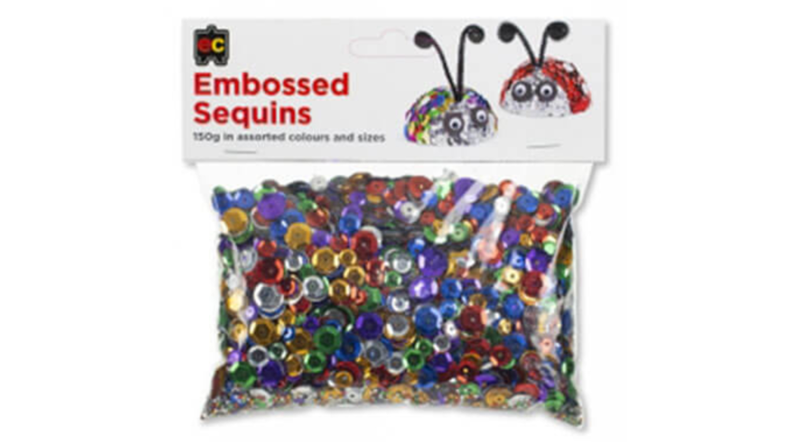 EC 150g Assorted Embossed Sequins - Colour and Size | Harvey Norman