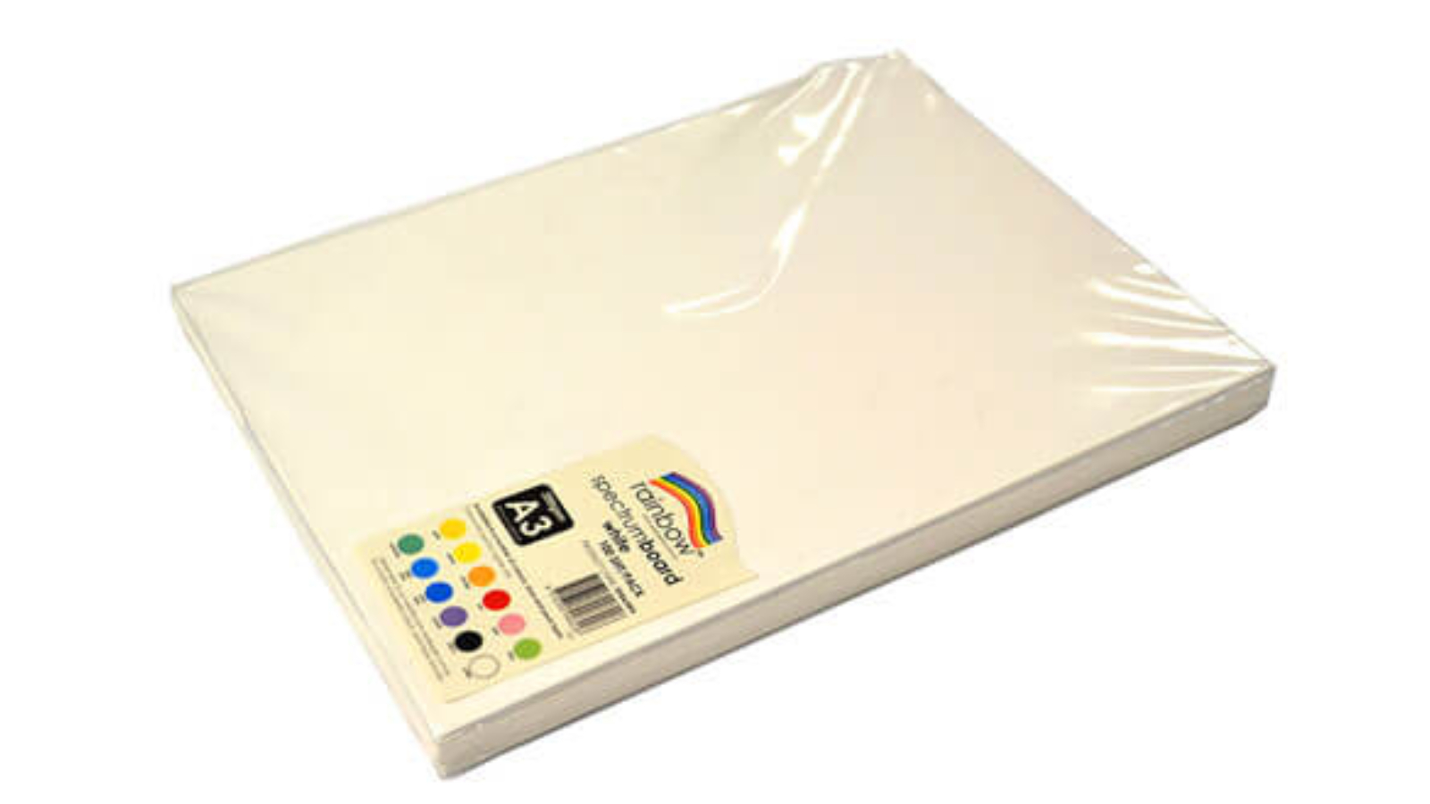 Rainbow Pack of 100 Spectrum A3 200gsm Cardboard - White | Harvey Norman
