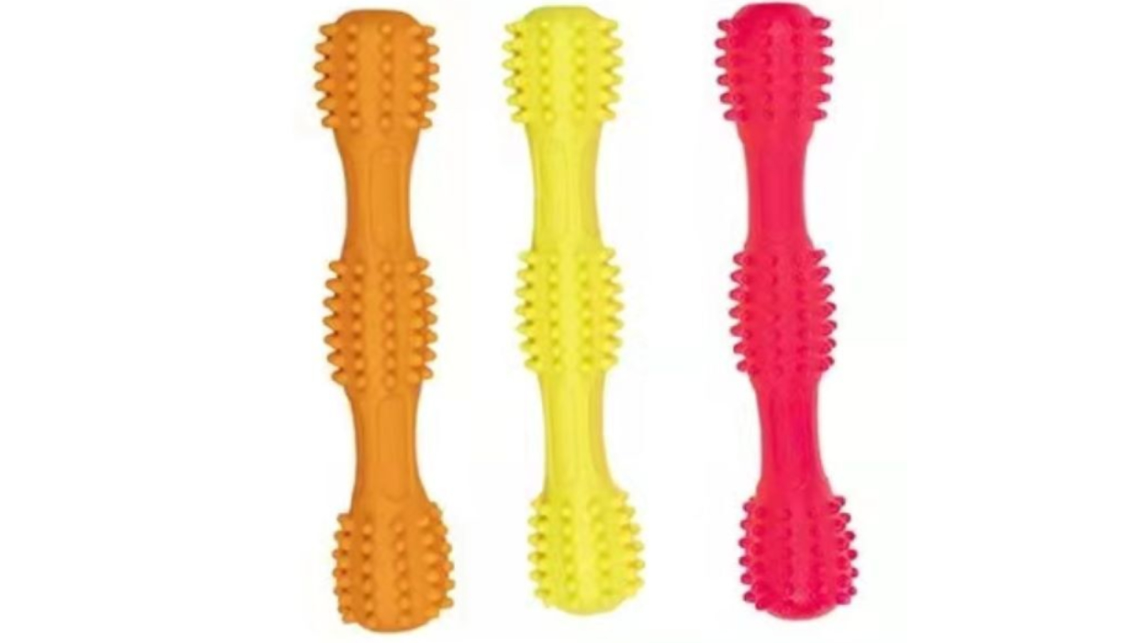 YES4PETS 6 x Medium Dog Puppy Toy Throw Stick Squeaky 17cm 3 Assorted ...