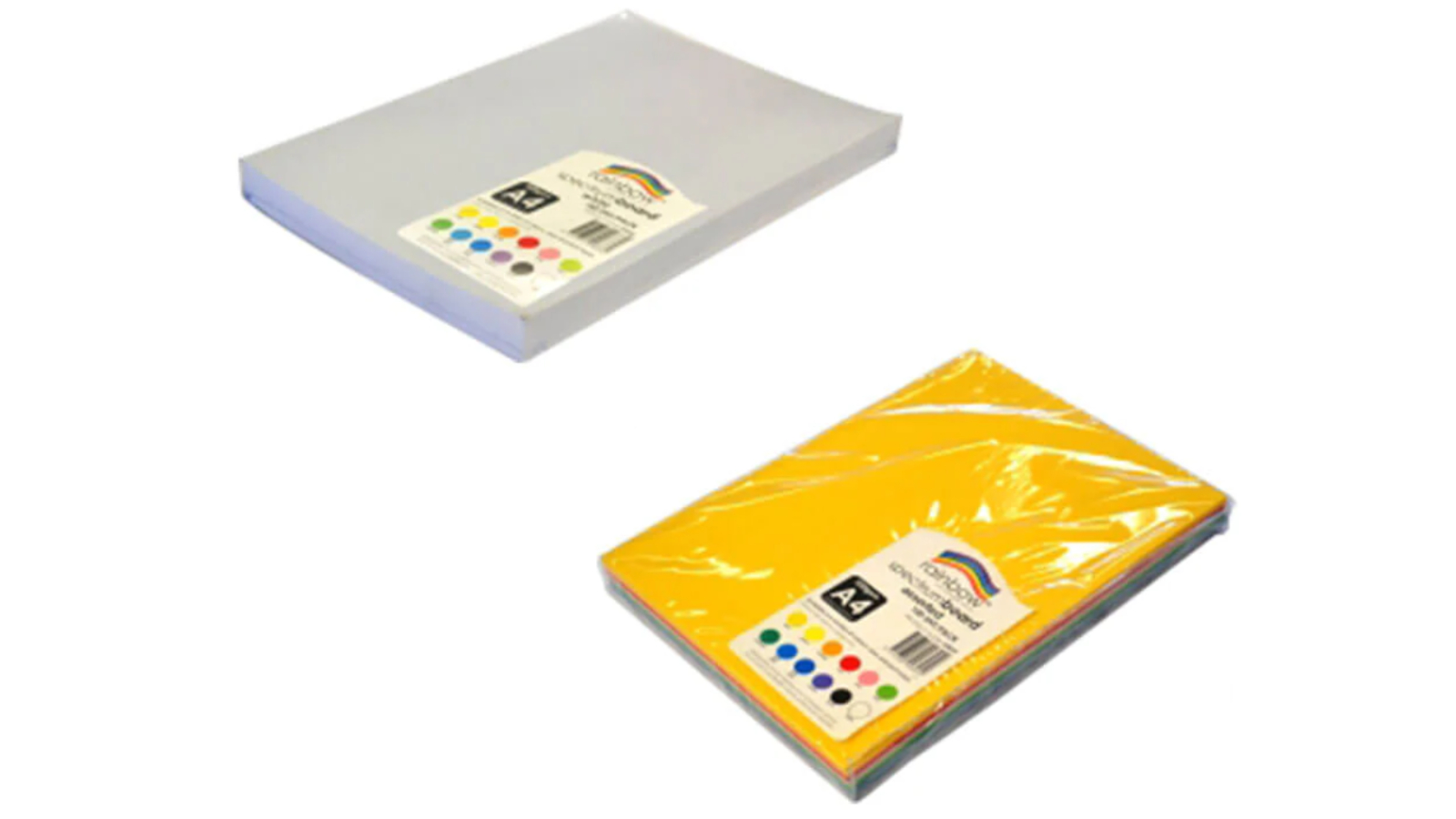 Rainbow Pack of 100 Spectrum A4 200gsm Cardboard | Harvey Norman