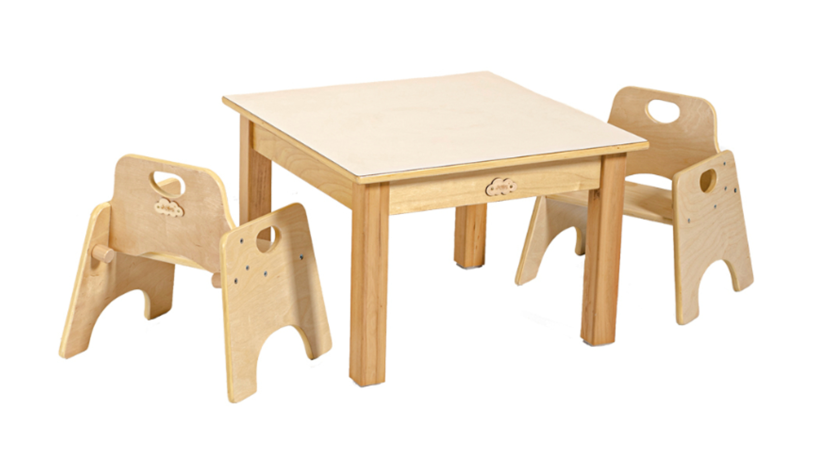 Jooyes Kids Birch and White Square Table | Harvey Norman