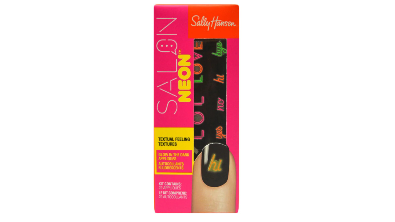 Sally Hansen Salon Neon 22 Appliques - 307 Textual feeling | Harvey Norman