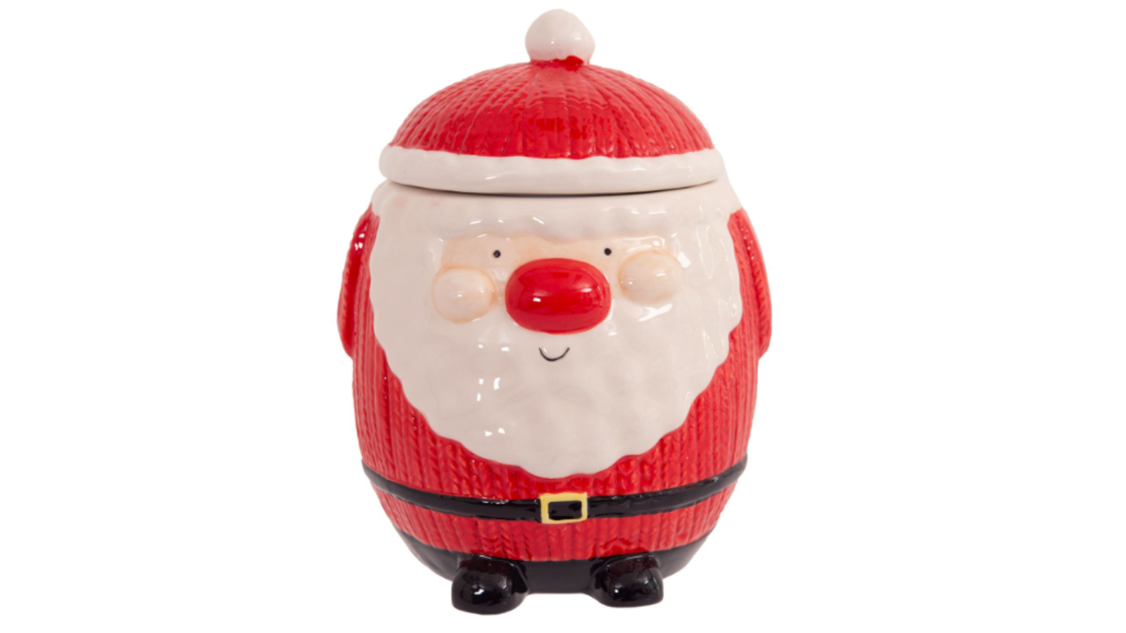 Bread and Butter Red Santa Canister - 19 x 14cm | Harvey Norman