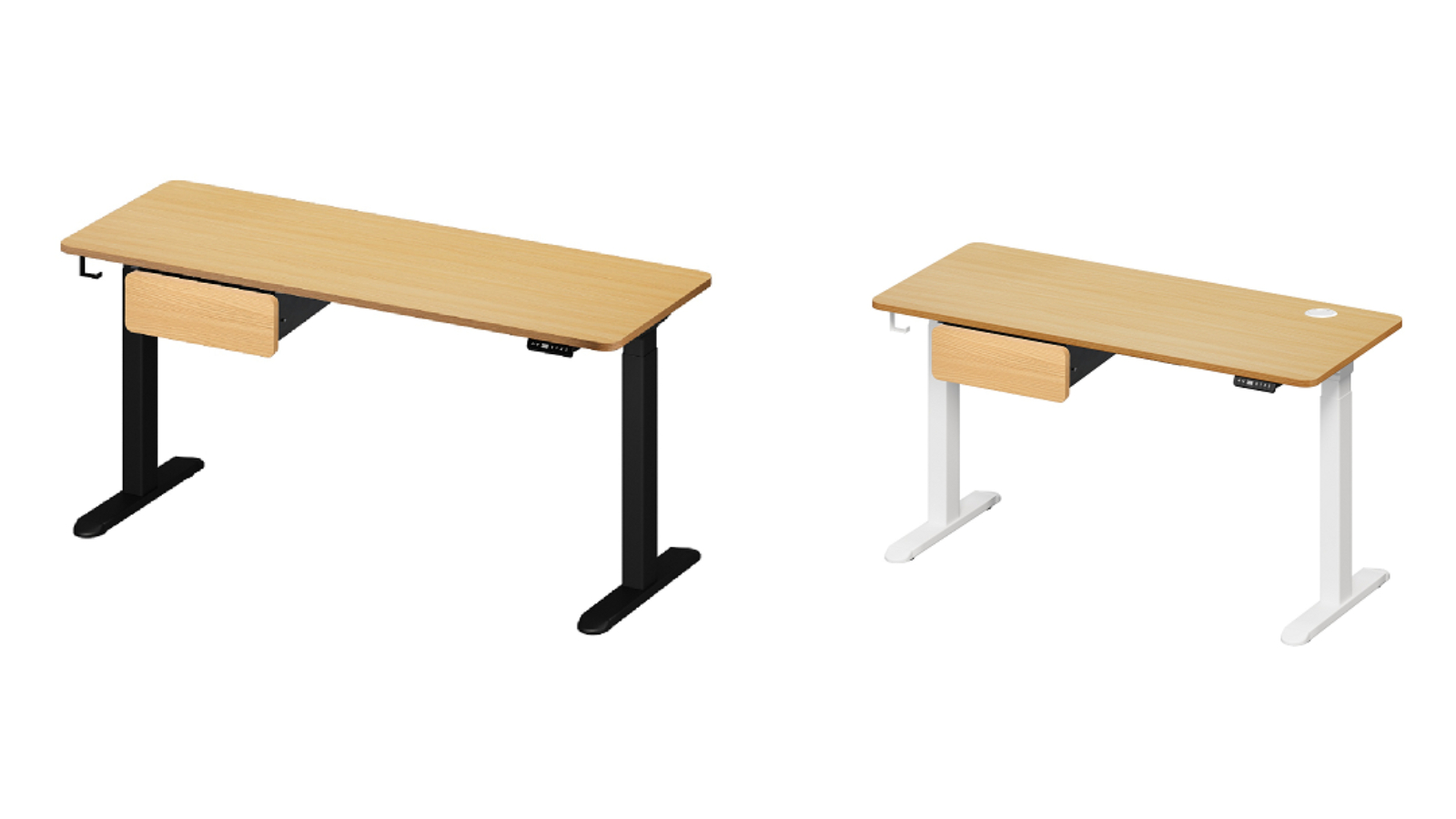 Oikiture Dual Motor Drawer Adjustable Standing Desk | Harvey Norman