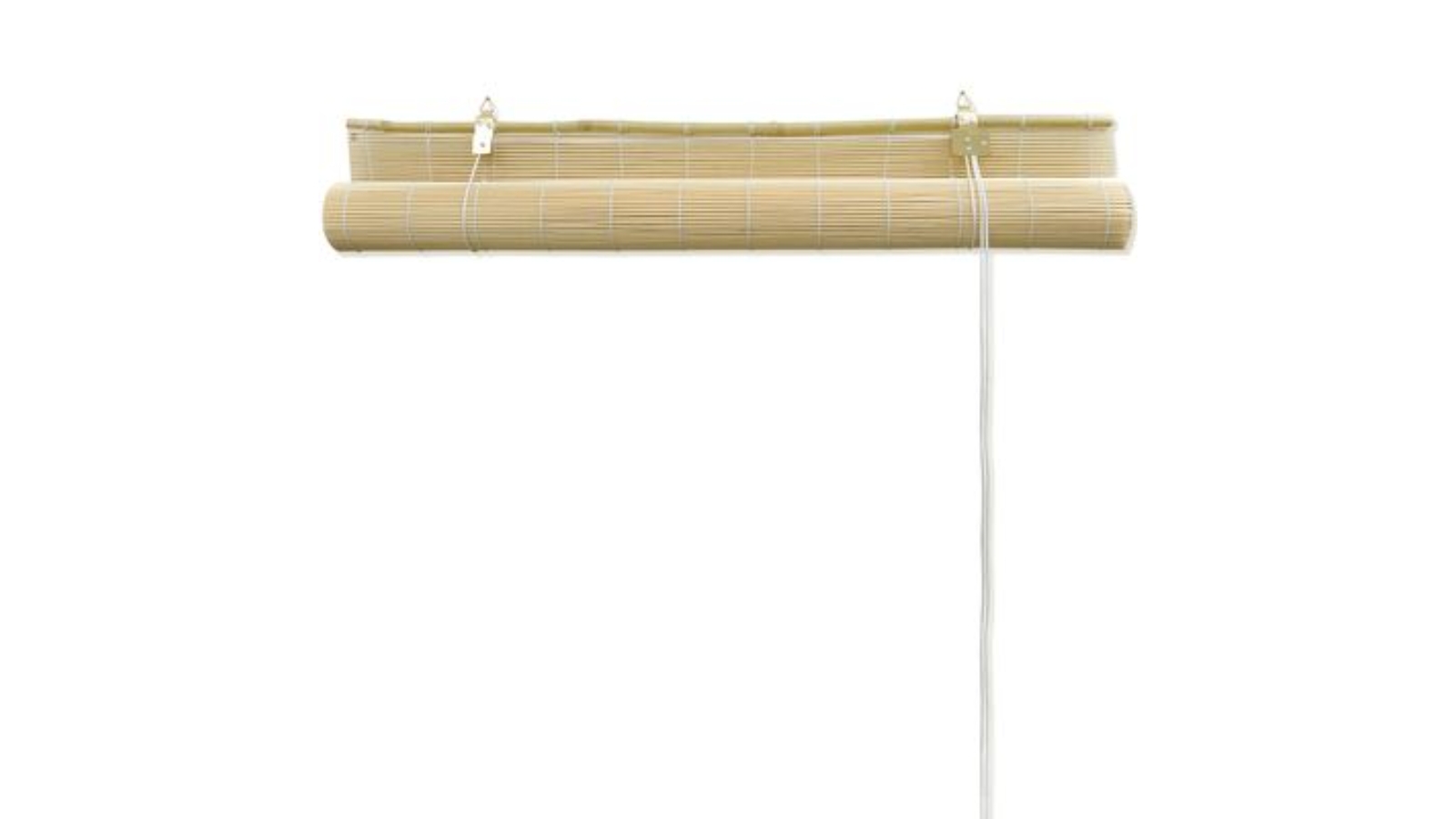 vidaXL Natural Bamboo Roller Blinds - 80 x 160 cm | Harvey Norman