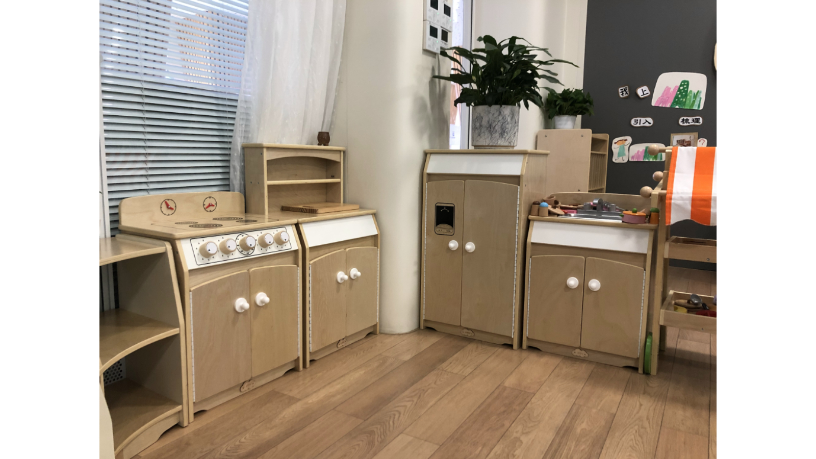 Jooyes Kids Wooden Play Kitchen Cupboard | Harvey Norman