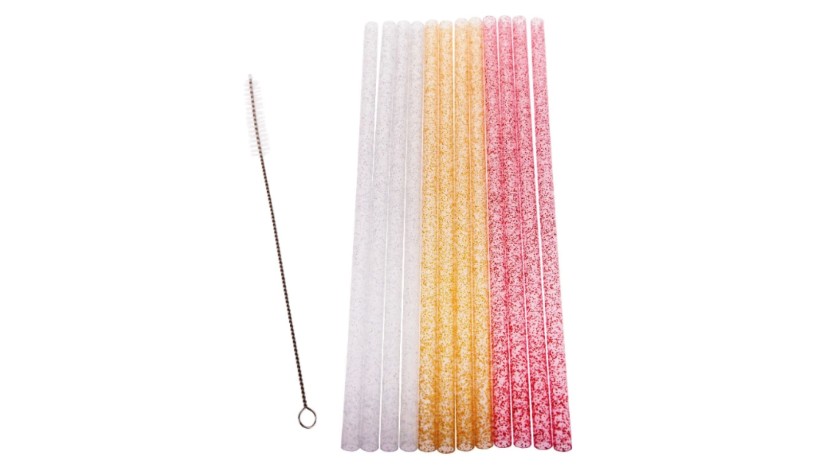 Appetito Reusable BPA Free Sparkle Party Straws - Set of 12 | Harvey Norman