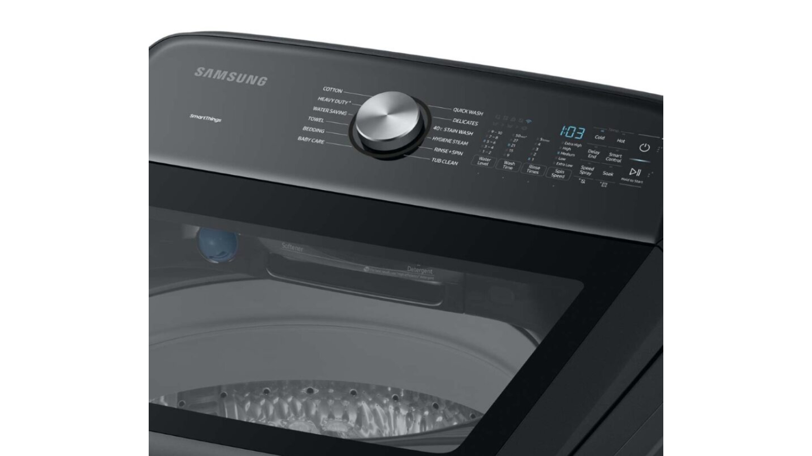 Samsung 14kg Top Load Washing Machine - Black | Harvey Norman