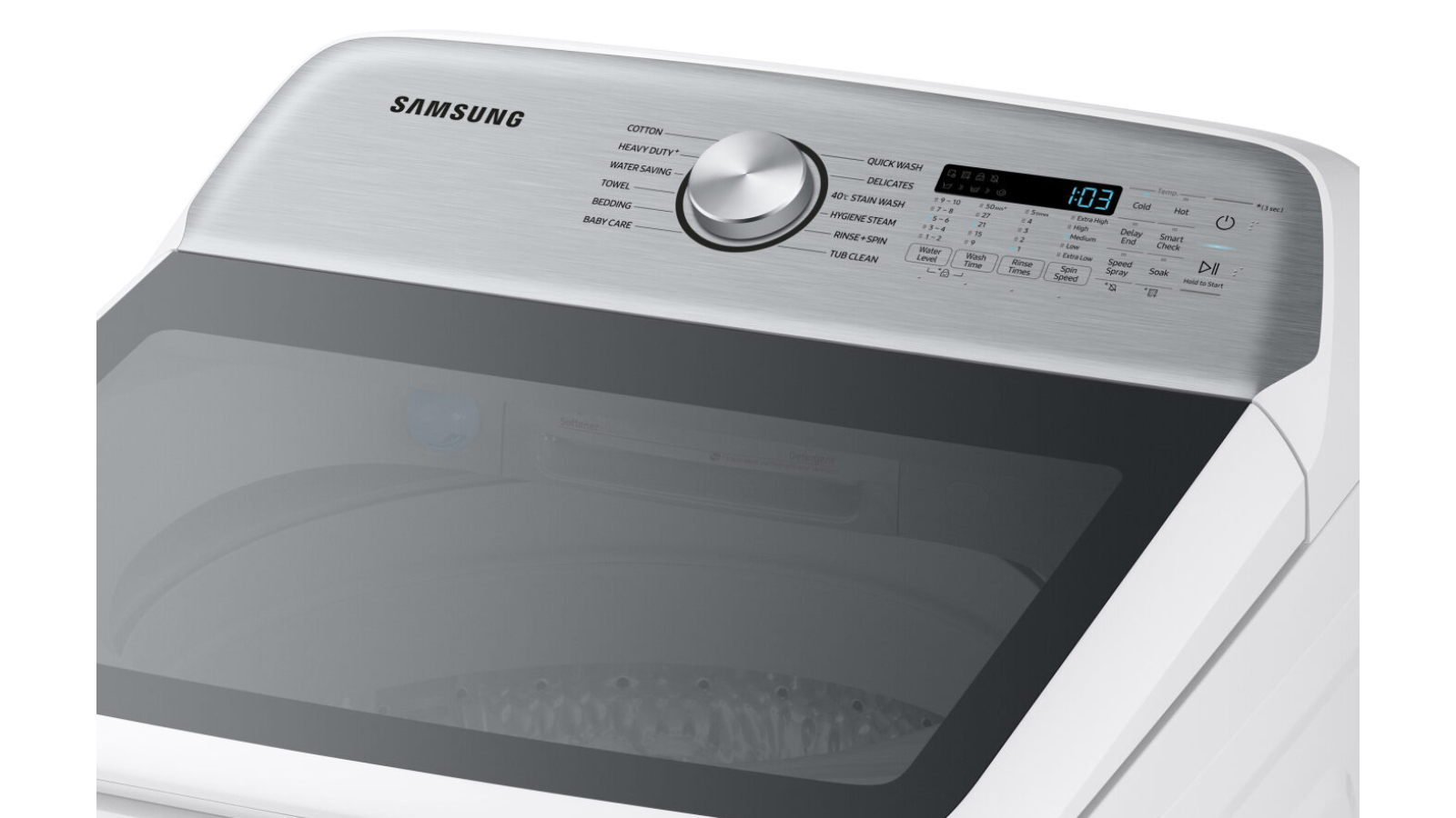 Samsung 12kg Top Load Washing Machine - White | Harvey Norman