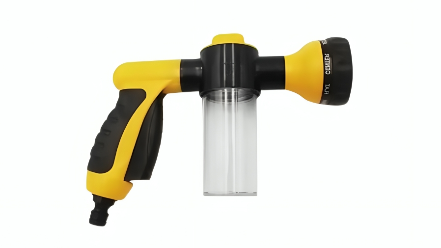 HOD 8-in-1 Garden Hose Jet Spray Gun Soap Dispenser - Yellow | Harvey ...